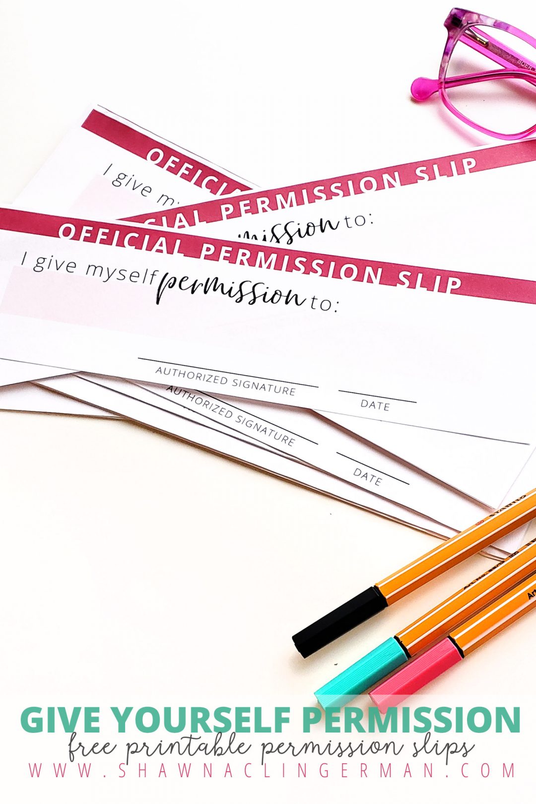 Free Printable Permission Slips • Shawna Clingerman